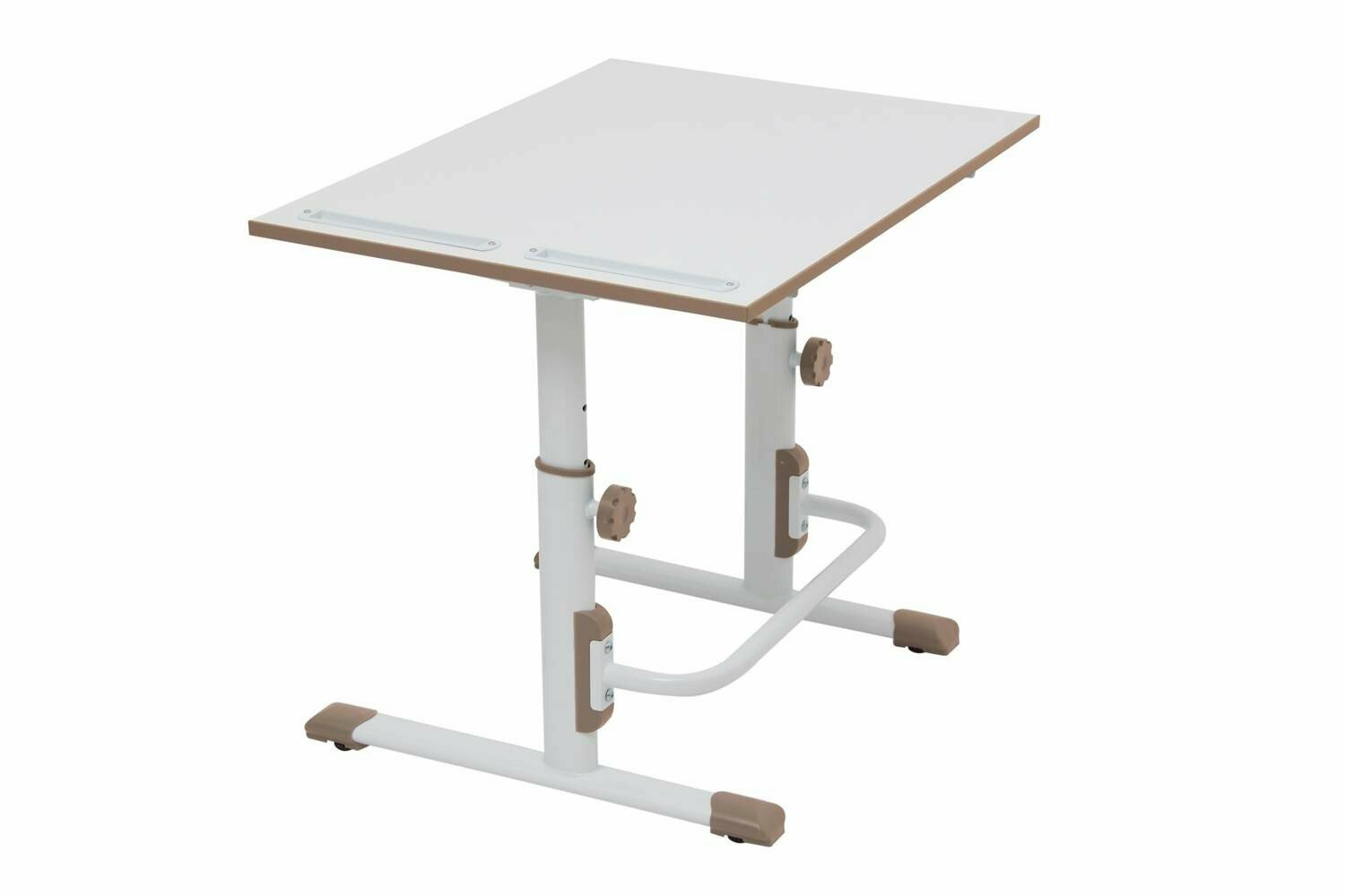 Растущая парта-трансформер Polini kids Simple М1 75х55 см, белый-макиато
