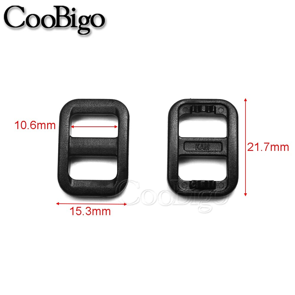 CooBigo три-глайд пряжки черные, 10 мм