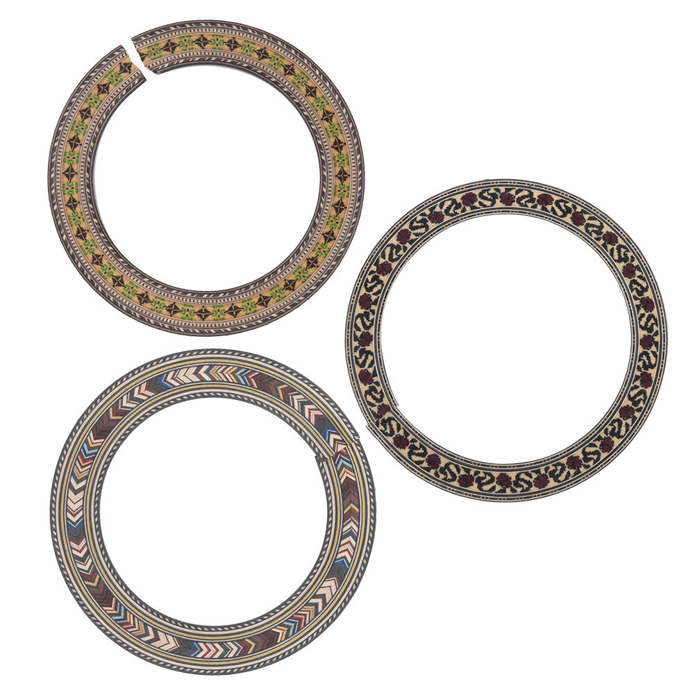 3 шт. инкрустации для резонаторного отверстия гитары, аксессуары для классических и акустических гитар, музыкальные инструменты.