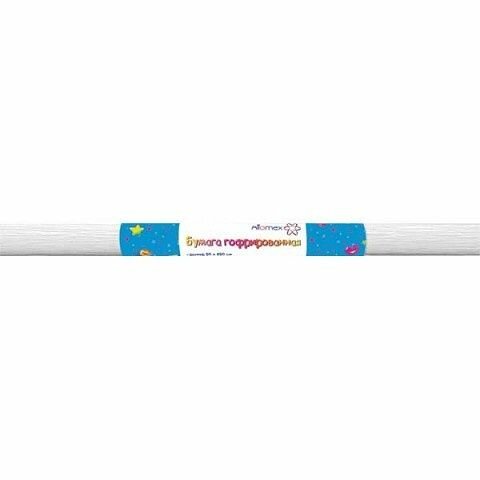 Бумага гофрированная Attomex 50х250 см, белая, 32 г/м2 (8040700)