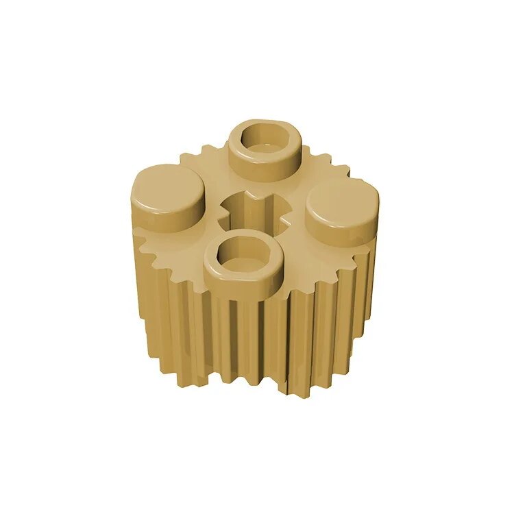 Бежевый деталь LEGO 15.83 W. Cross, Цвет: 031