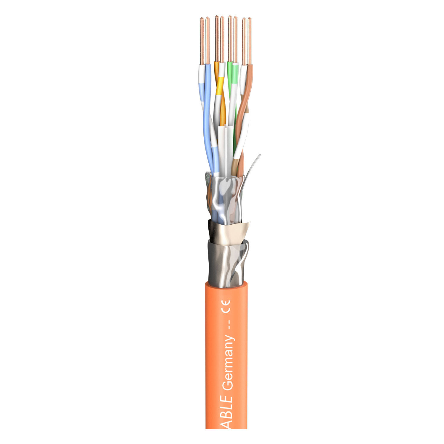 Кабель витая пара Sommer Cable 580-0465FC SC-Mercator CAT.6a CPR-Version Orange 100.0m, катушка