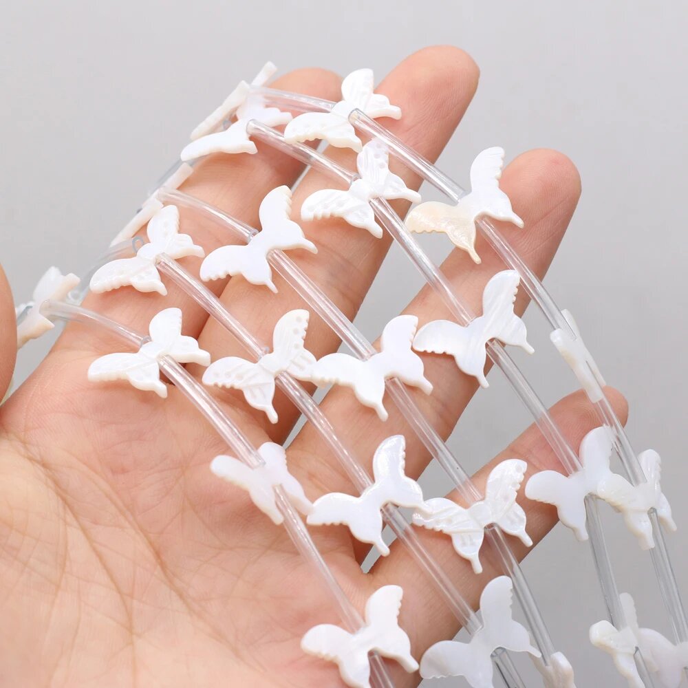 Перламутровые бусины из ракушек в форме животных Butterfly