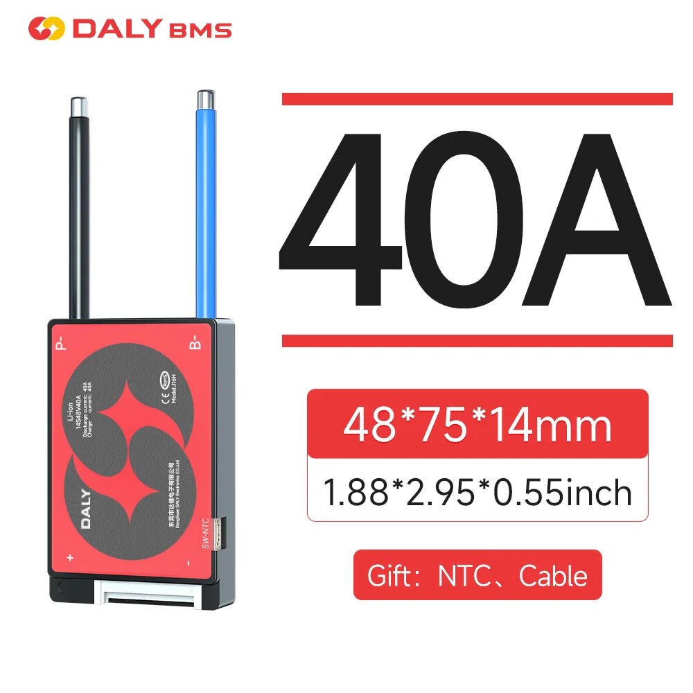 Daly BMS для литиевой батареи BMS Li-ion 14S48V SW