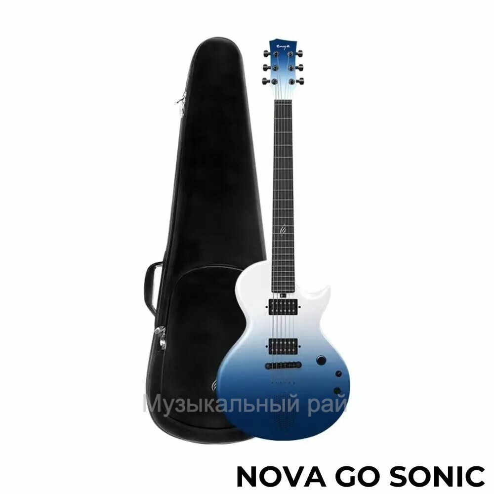 Умная электрогитара Enya Nova Go Sonic все в одном из углеродного волокна, 6 струн, 39', Делюкс-версия