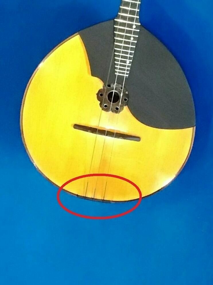 Нижний порожек для домры малой 3-х струнной (прима)