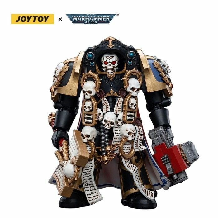 Подвижная фигурка JOYTOY Warhammer 40000 Ultramarines Terminator Chaplain Brother Vanius BRW0123-A
