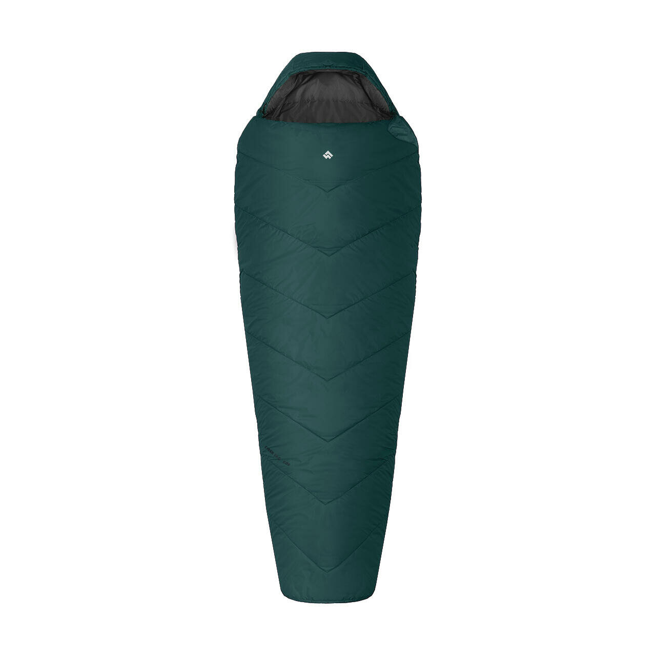 Decathlon Спальный мешок Alpinus Fiber Pro 800, левый замок, 2 сезона, цвет темно-зеленый