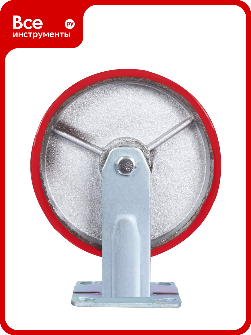 Колесо большегрузное полиуретановое С-4102-DUS неповоротное без тормоза г/п 1100 кг EURO-LIFT 00018514, 49 В