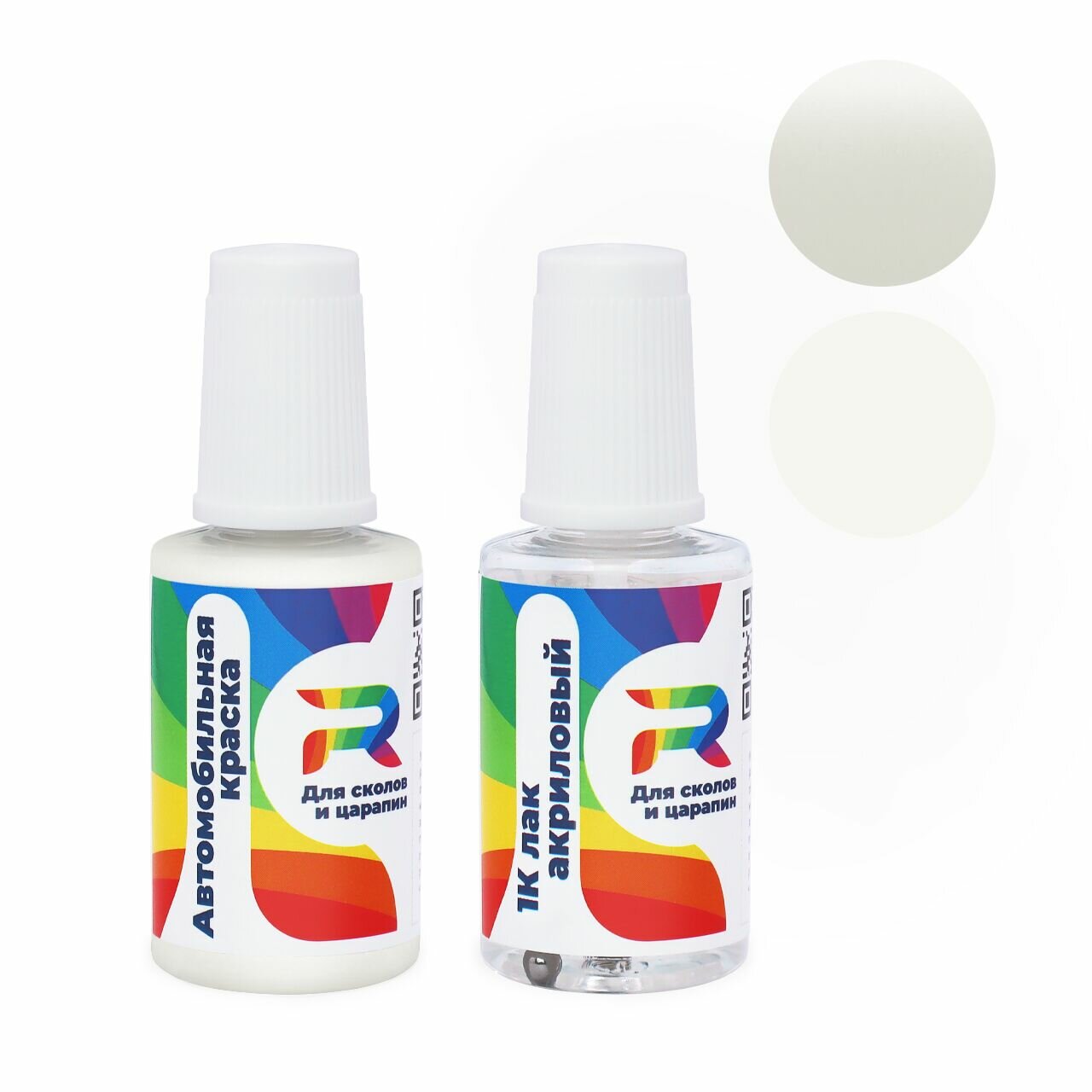 Подкраска для сколов и царапин авто Hyundai PW6, WW7, WHC - White Crystal (Базовая краска, Перламутровый трехслойный, Белый)