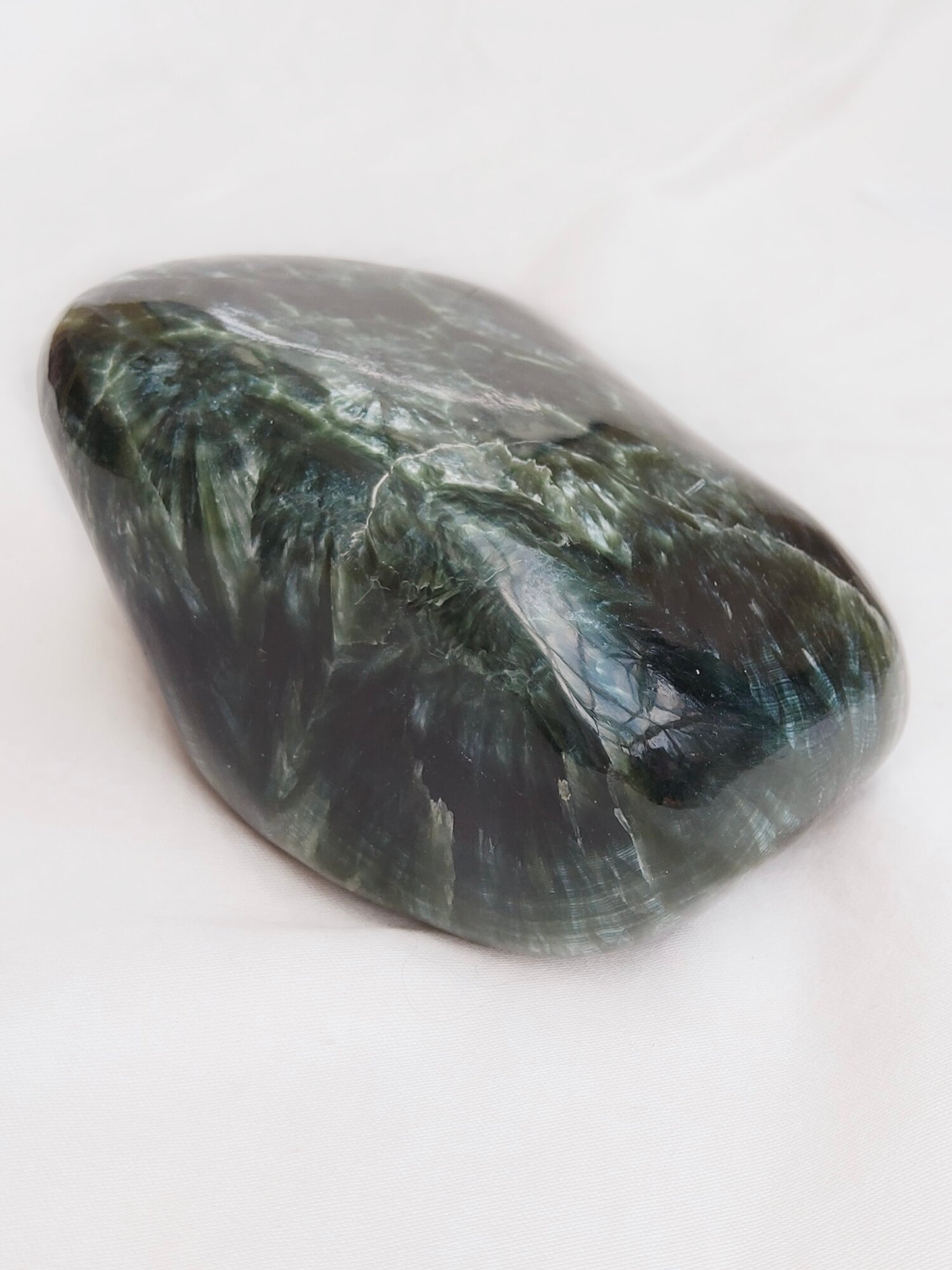 Клинохлор (серафинит) окатыши. Талисман. Амулет. Вес 332 гр