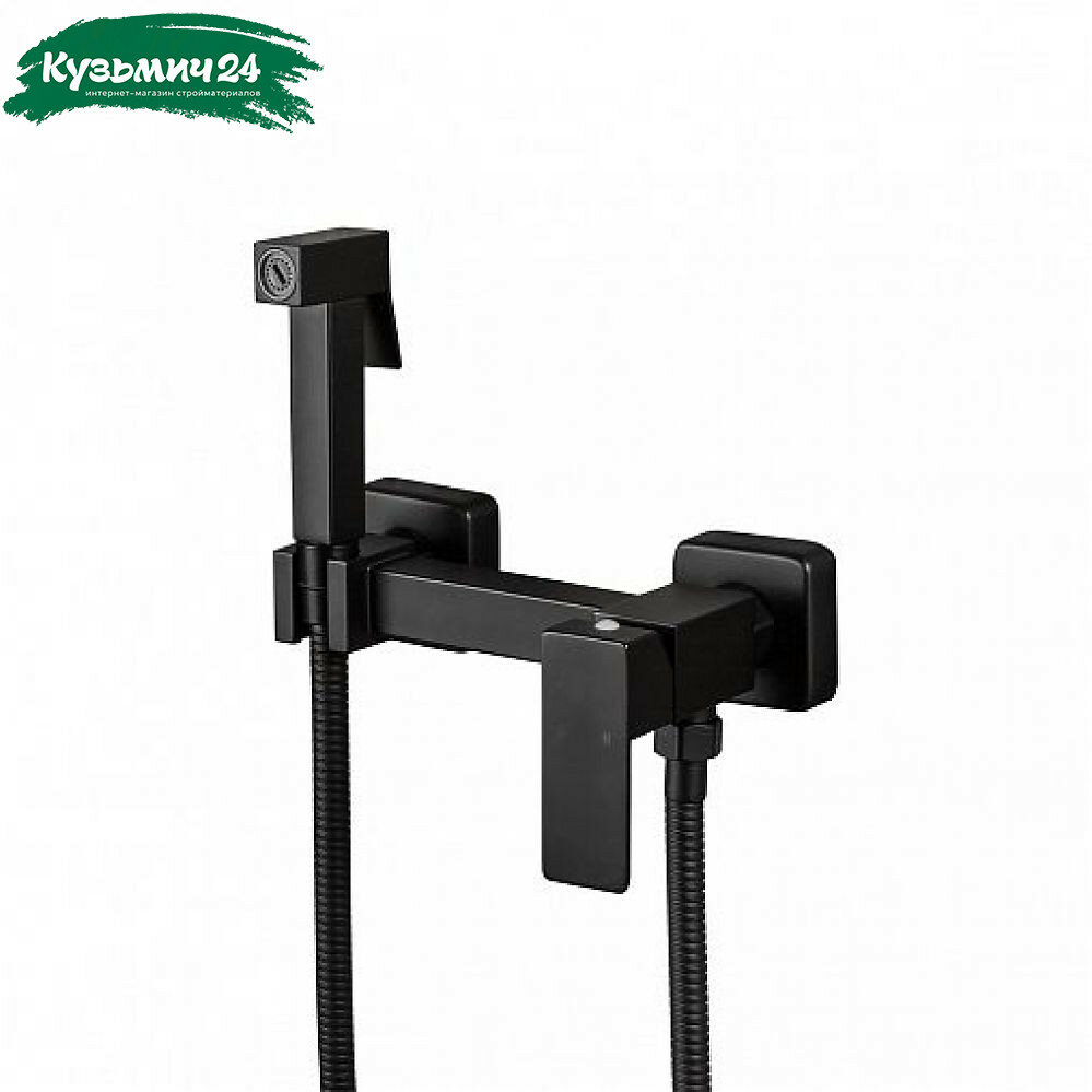 Смеситель с гигиеническим душем Frap F7504-6 черный