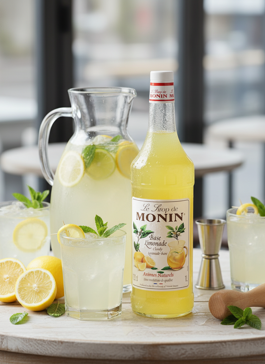 Сироп для напитков и десертов Лимонадная база Клауди 1л MONIN