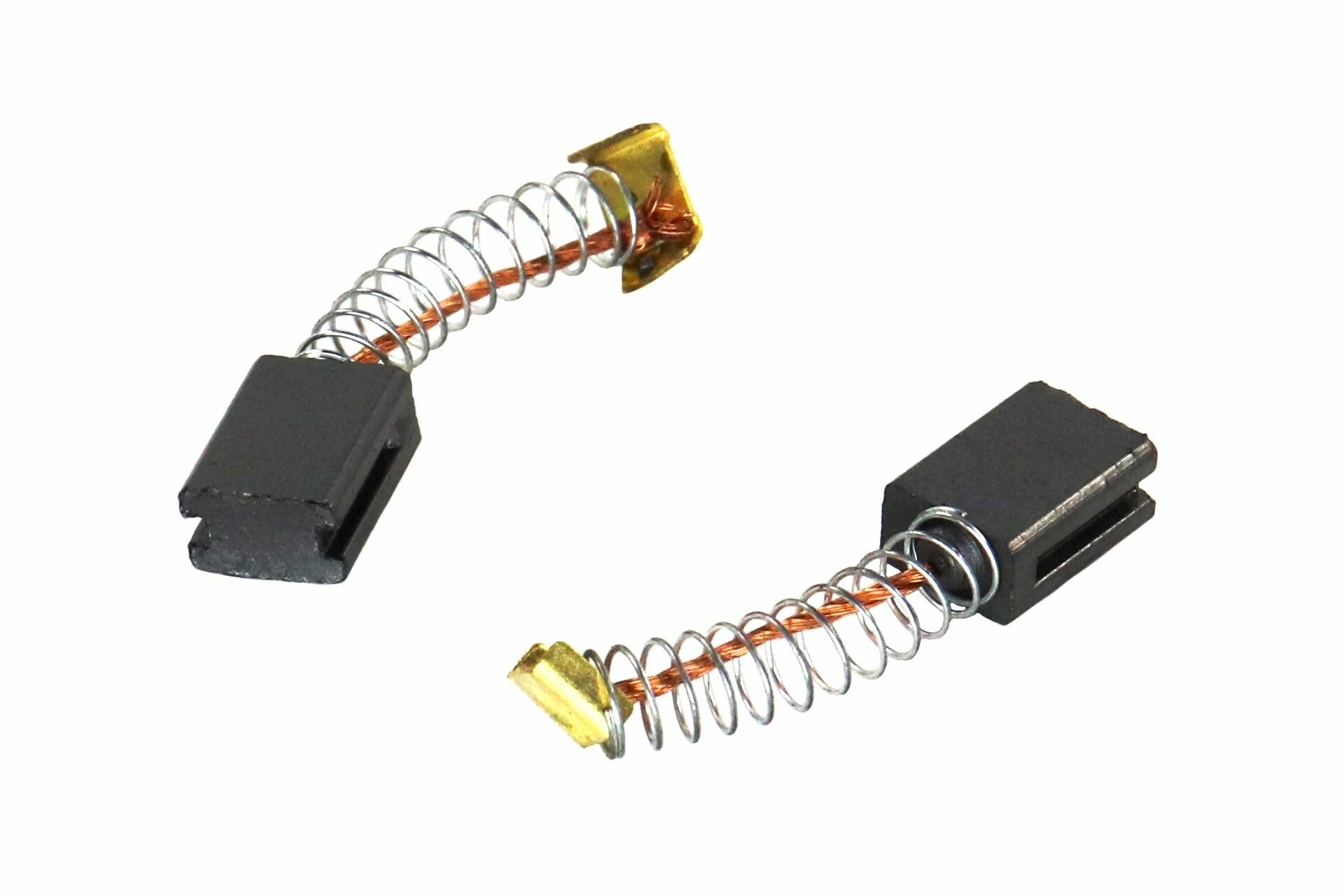 Щетки (№573) Интерскол (5*8*11) ПШМ-300 Проточка с 2-ух сторон, пружина квадр. пятаки, уши