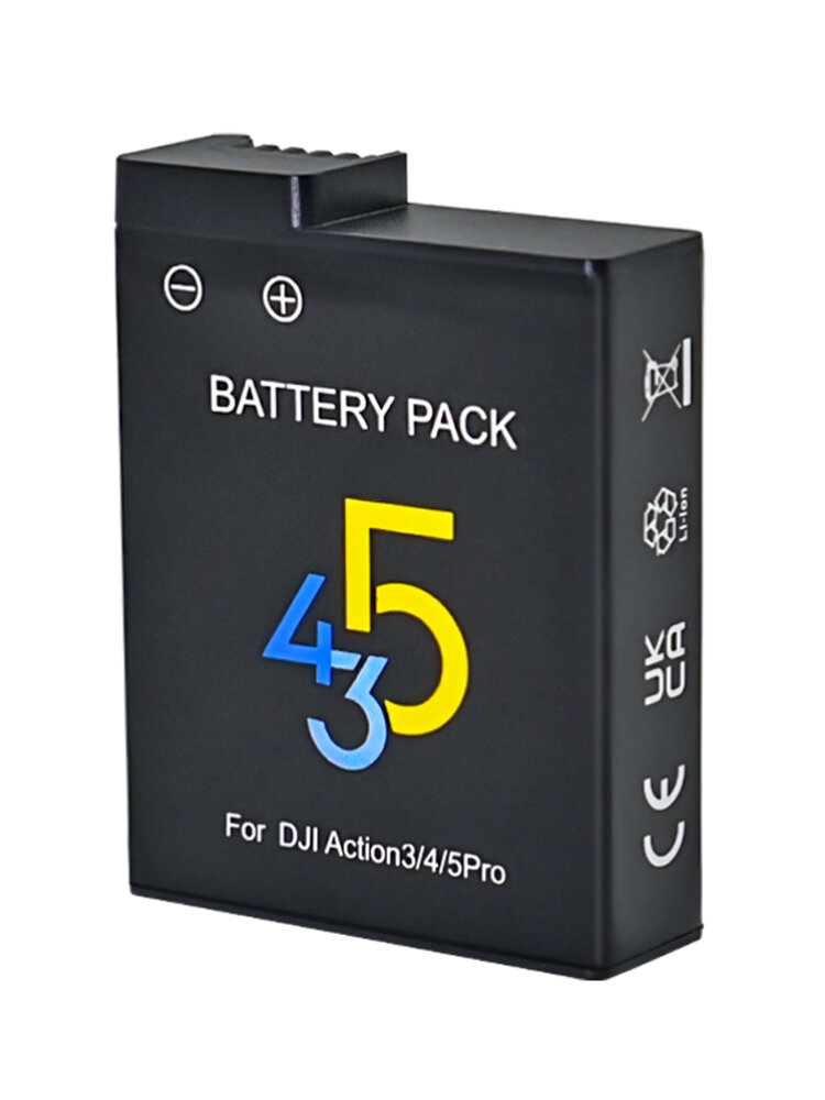 Аккумулятор для экшн-камер DJI Osmo Action 3, 4, 5 Pro, 2000 mAh 3.87V