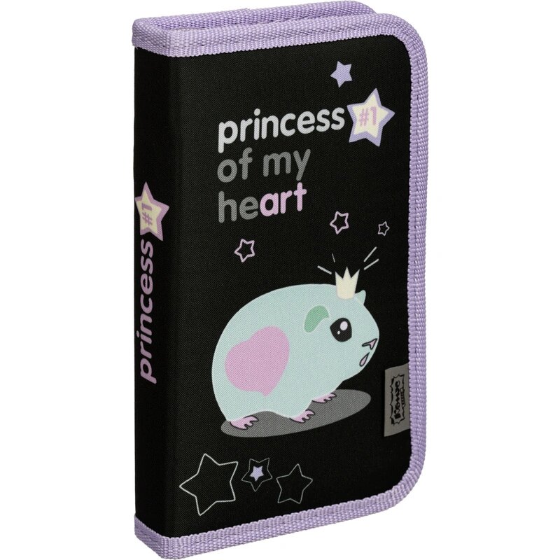 Пенал Комус Класс Princess ПКТ 03-20, ткань, 1 отд, 190x110 мм