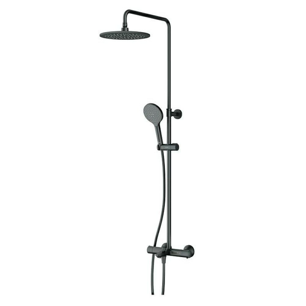 F0780522 Like душевая система Am.Pm: смеситель для ванны и душа с термостатом, верхний душ. d220мм и ручной душ