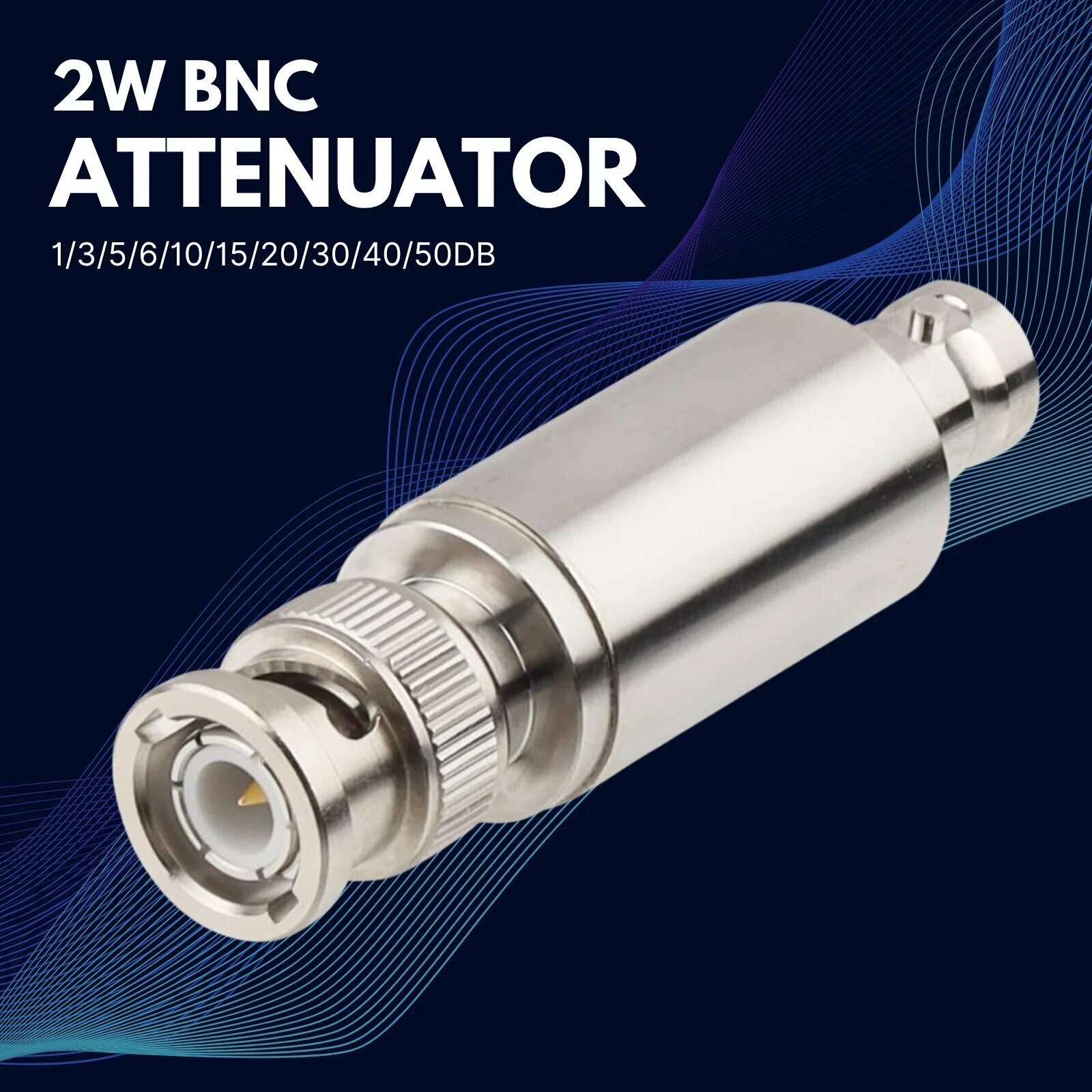 Атенюатор BNC-JK 2Вт 50 Ом, 3db 3Ghz