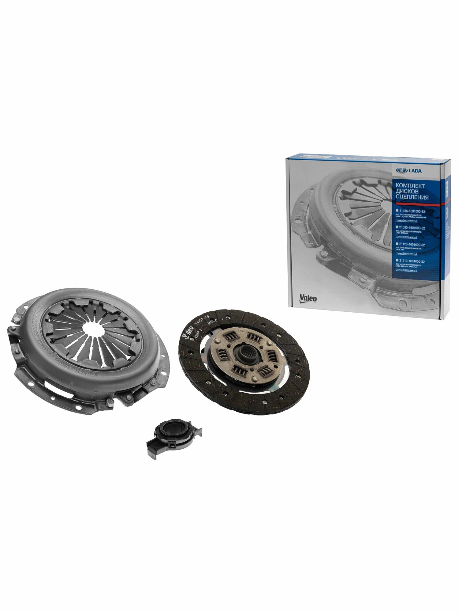 Сцепление в сборе (корзина, диск, подш.) ваз-1118,2113-15,11194 16кл. 1,6 л lada 11186160100082