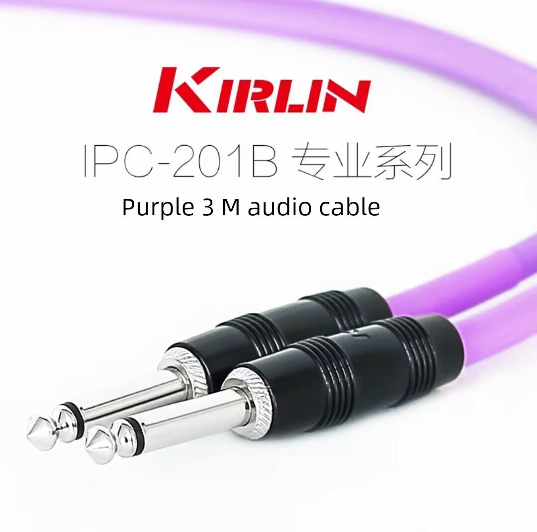 Электрогитарный кабель Kirlin с шумоподавлением, высококачественный аудиокабель, деревянный корпус, эффектор для