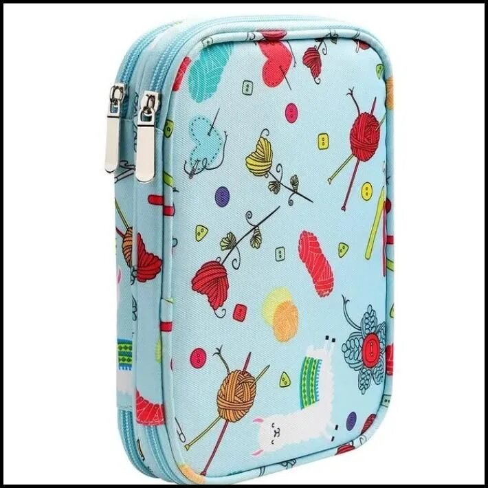 Чехол для круговых спиц, дорожная сумка-органайзер для хранения различных вязальных спиц