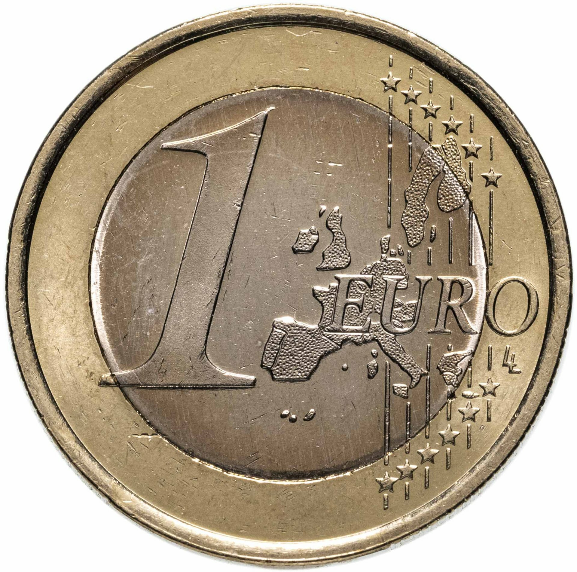 Германия 1 евро euro 2002 G знак монетного двора: "G" - Карлсруэ, Биметалл, в сохранности UNC