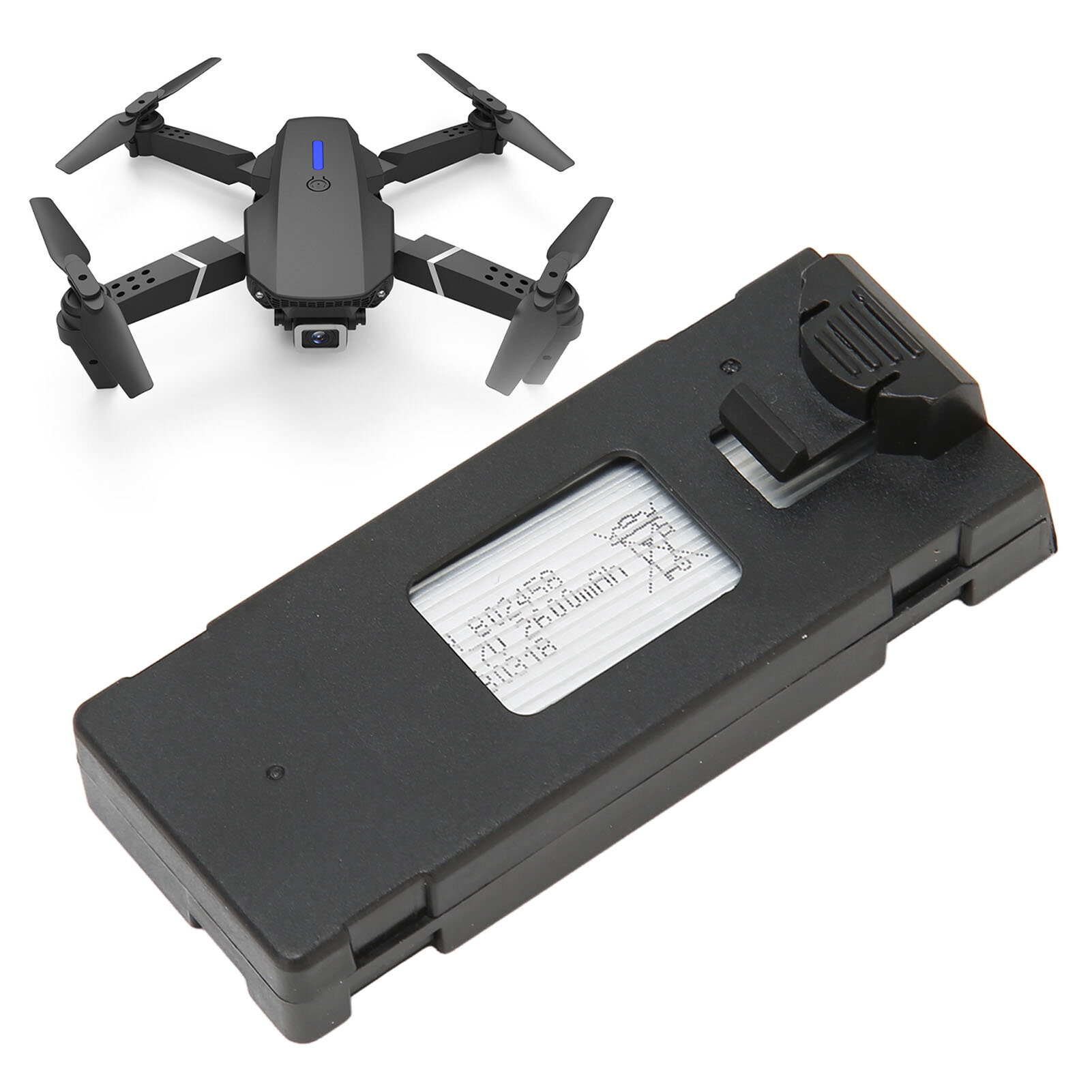 Аккумулятор 3.7V, 2600mAh, для E88, E88 PRO, E88 MAX, E525, E99, E99 PRO, P1, P5 PRO, — фото 1