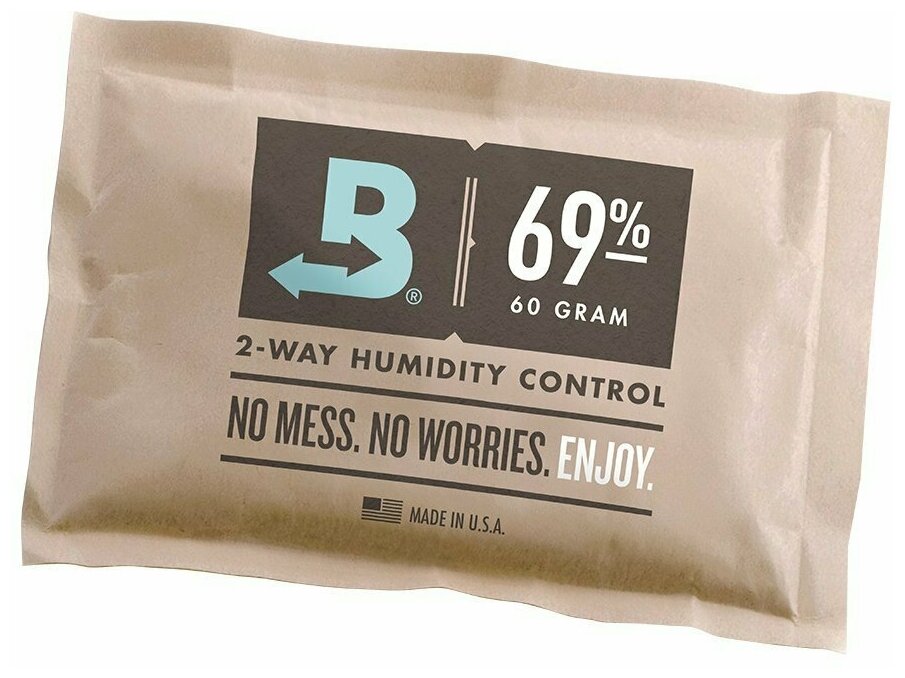 Увлажнитель воздуха Boveda, 69%, для не пористых шкатулок и кейсов, механический, коричневый