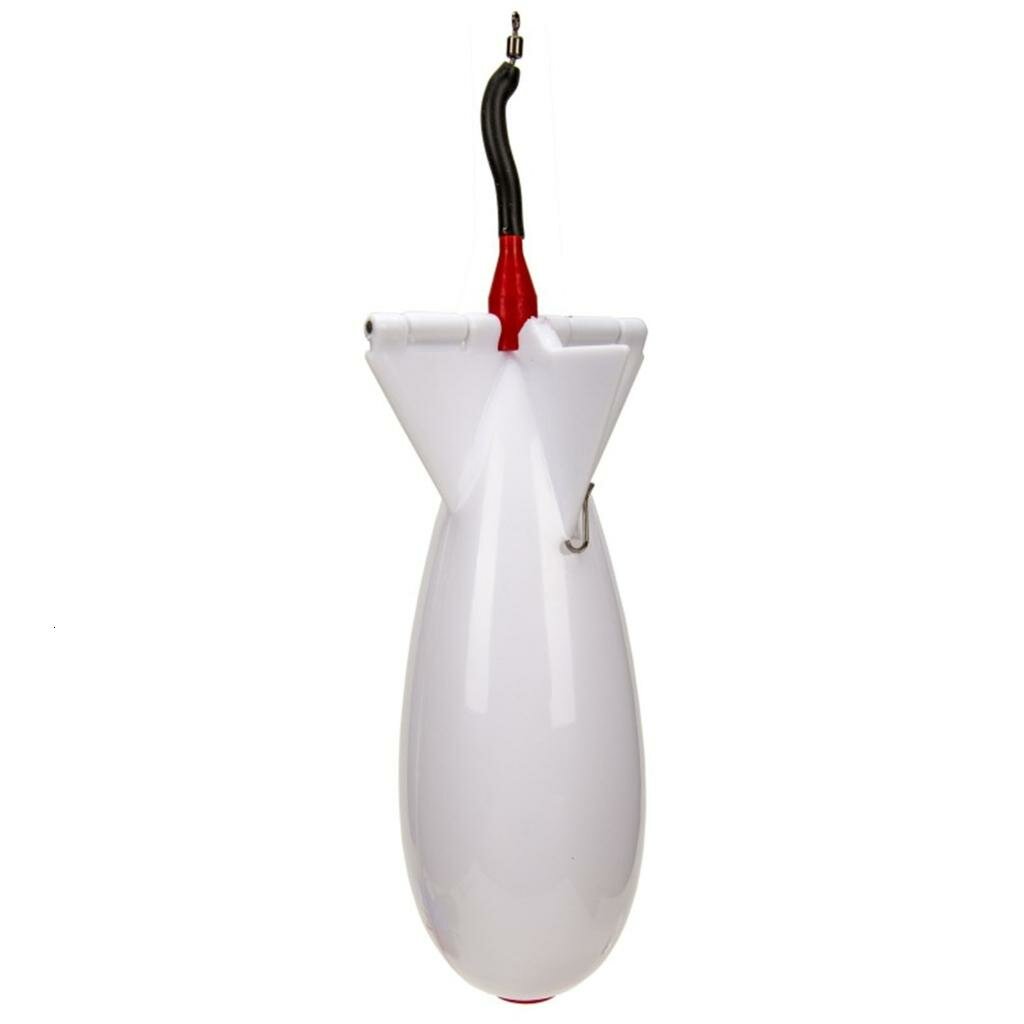 Донка-кормушка для рыбалки, Белый - Средний размер 14 см