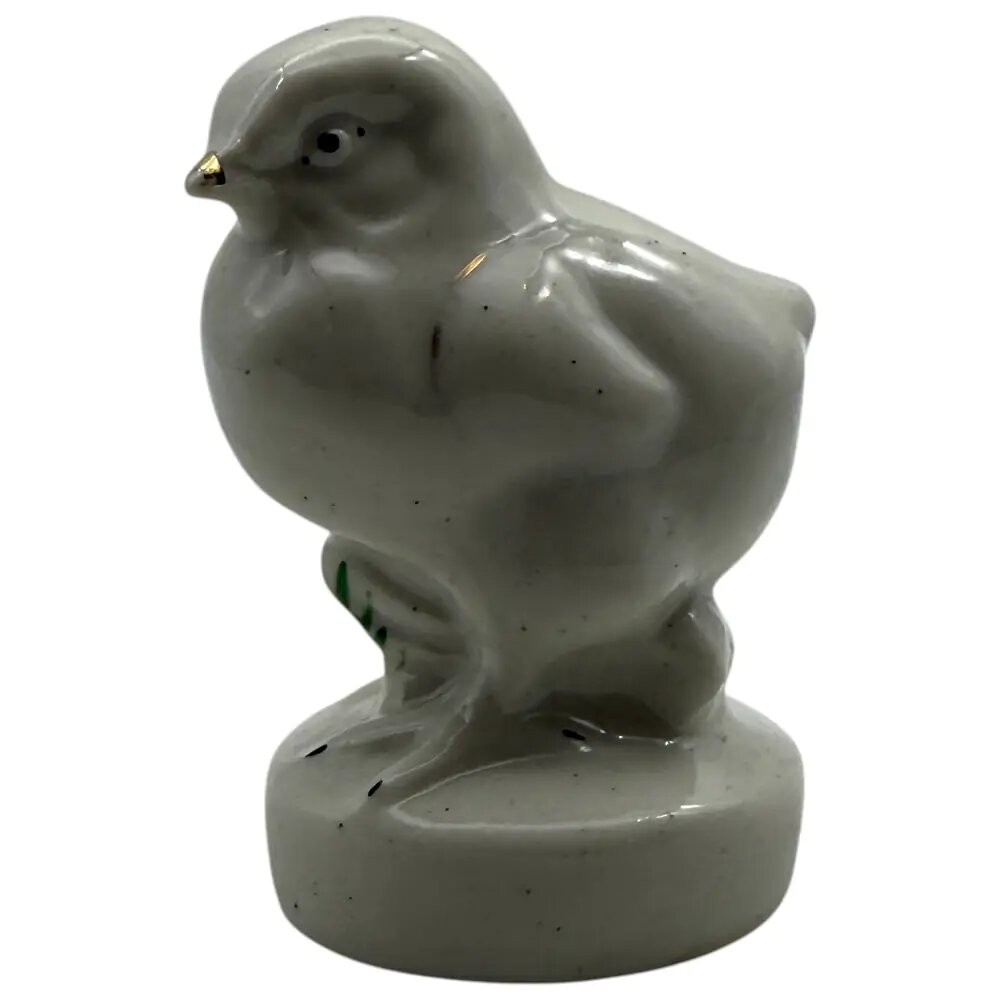 Фарфоровая статуэтка "Цыпленок", скульптор Бессарабова Н. И, 1950-1960 гг, Гжель, СССР (Лот 2)