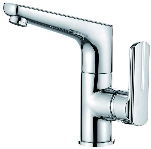 Смеситель раковина боковая ручка на гайке (35) латунь Accoona A96115 (АС4)