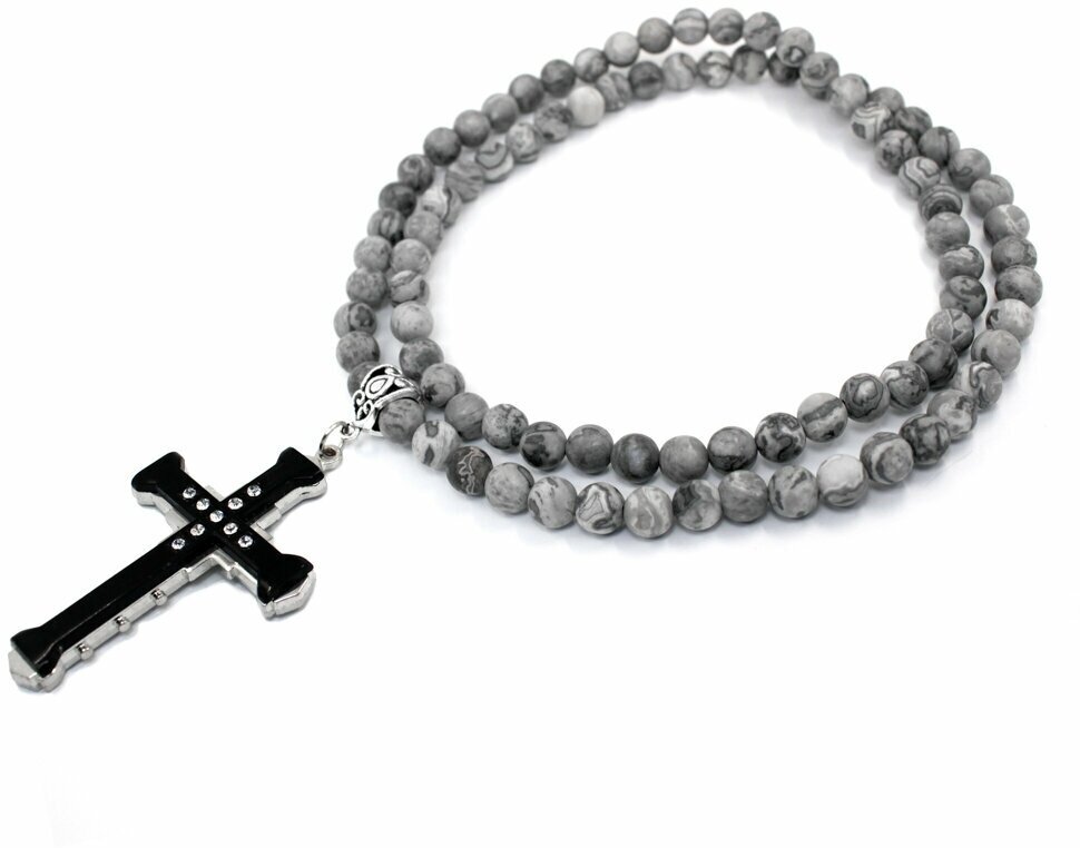 Бусы Handinsilver ( Посеребриручку ), яшма