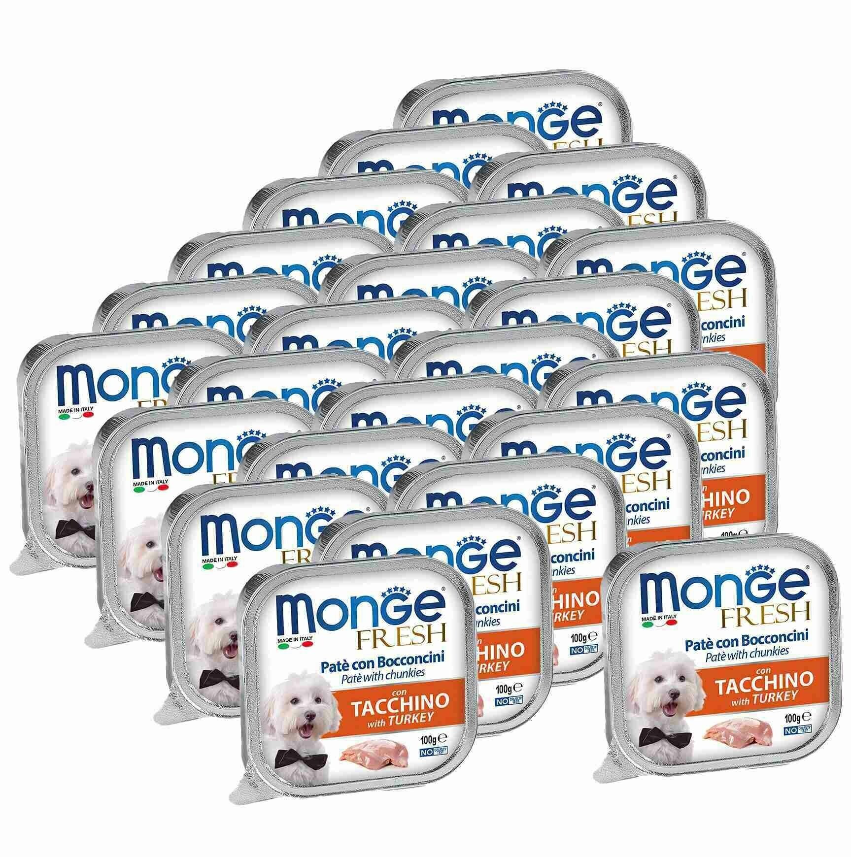 Monge Dog Fresh консервы для собак индейка 100г х 24 шт.