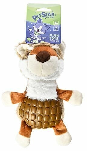 Игрушка для собак Панда плюшевая с пищалкой, резиновая вставка, 17 х 22 см, PET STAR 284.1.13602