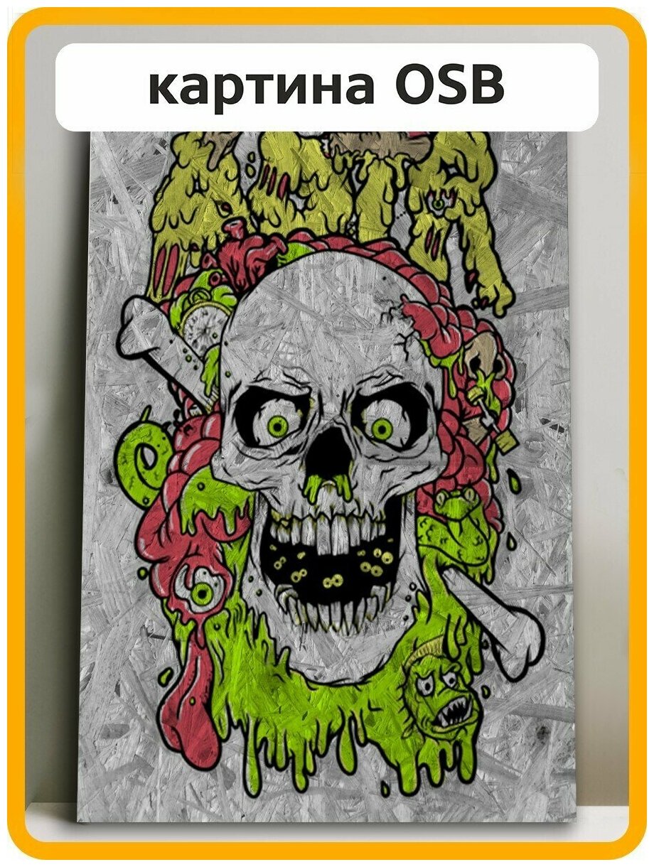 Картина интерьерная на рельефной доске, рисунок Музыка A day to remember - 7689 В