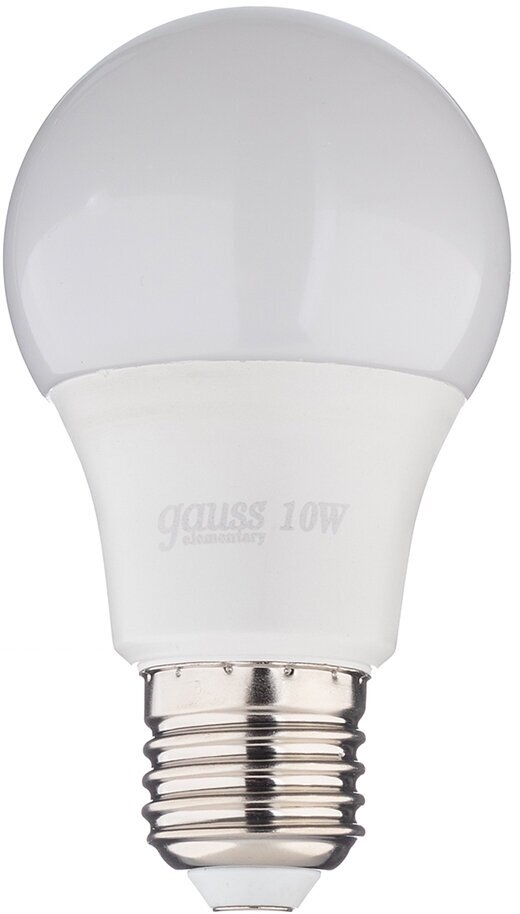 Лампа светодиодная Gauss E27 6500К 10 Вт 950 Лм 180-240 В груша A60 матовая