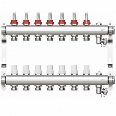 Коллекторная группа STI СМ6F в сборе с расходомерами (6 вых.)
