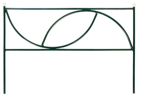 Ограждение декоративное, 45×335 см, 5 секций, металл, «Долька»