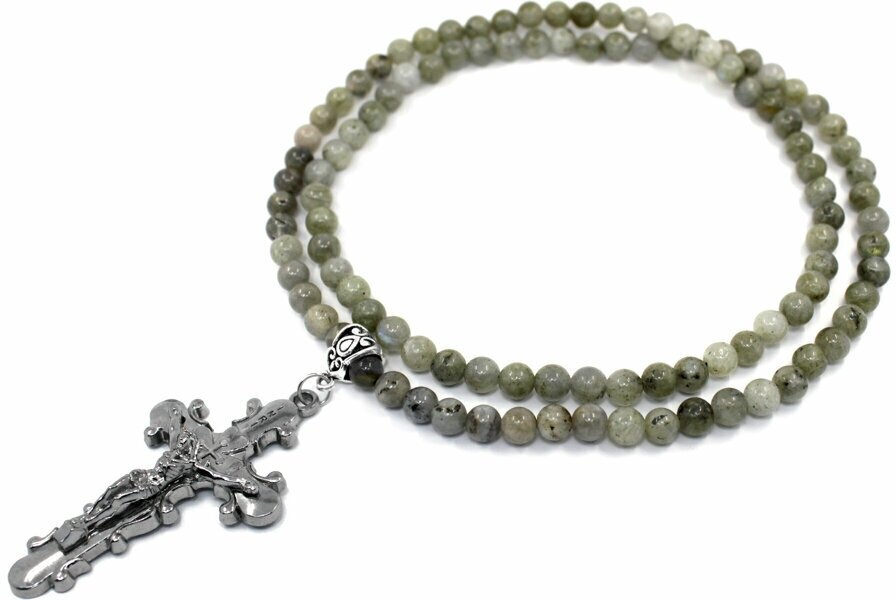 Бусы Handinsilver ( Посеребриручку ), лабрадорит