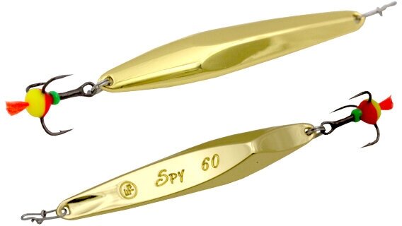 Блесна вертикальная ECOPRO Spy, 70мм, 15г, G, колеблющаяся.