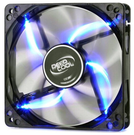 Deepcool Вентилятор Deepcool WIND BLADE 120L d120мм, 1300об./мин. подсветка (питание от мат. платы и разъема питания ATA HDD) (ret)