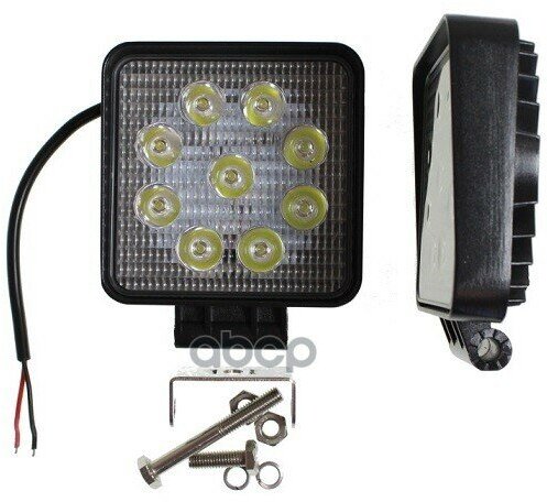 Фара рабочего света 27Вт квадрат 9 диодов дальний 106*106*47 TM Nord YADA NORD YADA арт. 904833