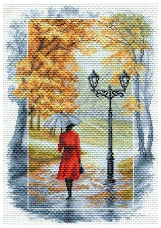 Рисунок на ткани Матренин Посад "Соло под дождем", 37x49 см