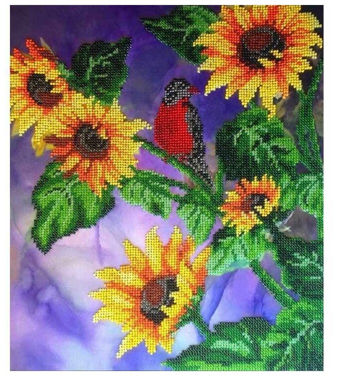 Набор для вышивания бисером FeDi "Живое солнце"