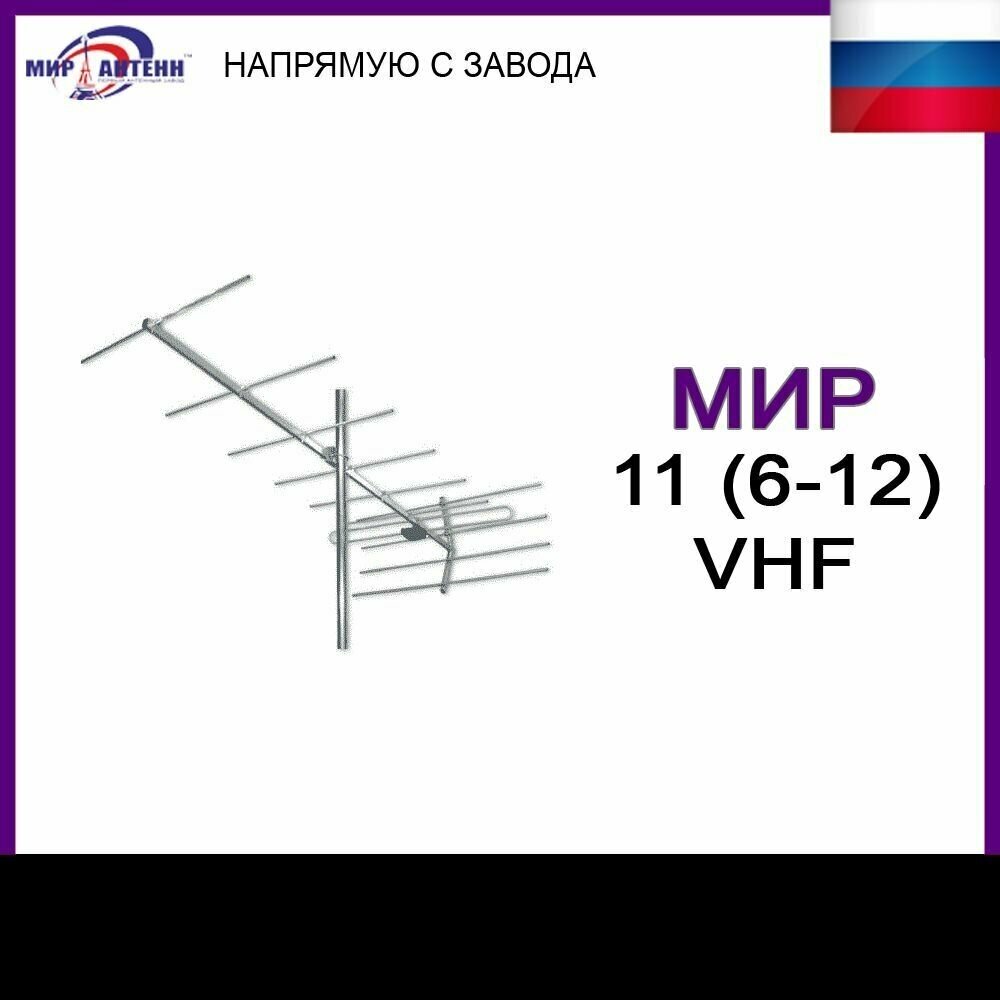 Антенна метрового диапазона (VHF) МИР 11 (6-12)