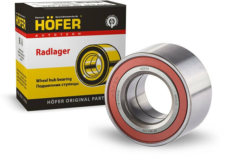 Подшипник ступицы передней ВАЗ 1118, 2170, 2190 HOFER