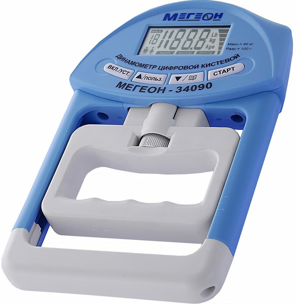 Динамометр мегеон 34090 00000003237, для быстрого определения силы жима