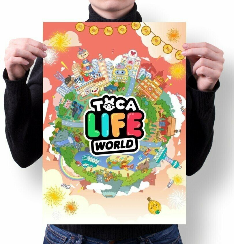 Плакат А3 Принт "Тока Бока, Toca Boca" - 1