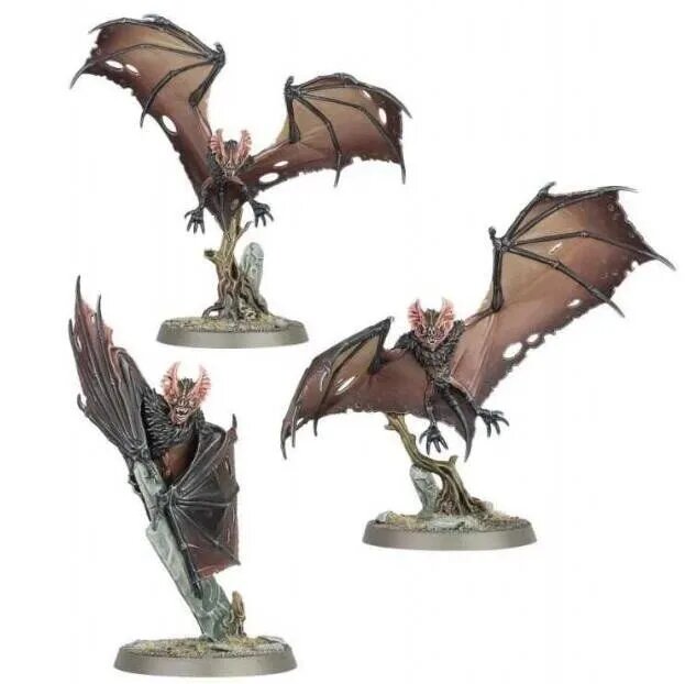 Смола Миниатюра Warhammer AOS Soulblight Gravelords Fell Bats / миниатюр для настольной игры Упражнения для раскрашивания
