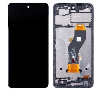 Дисплей для Tecno Spark 20C (BG7n) модуль с рамкой Черный - OR